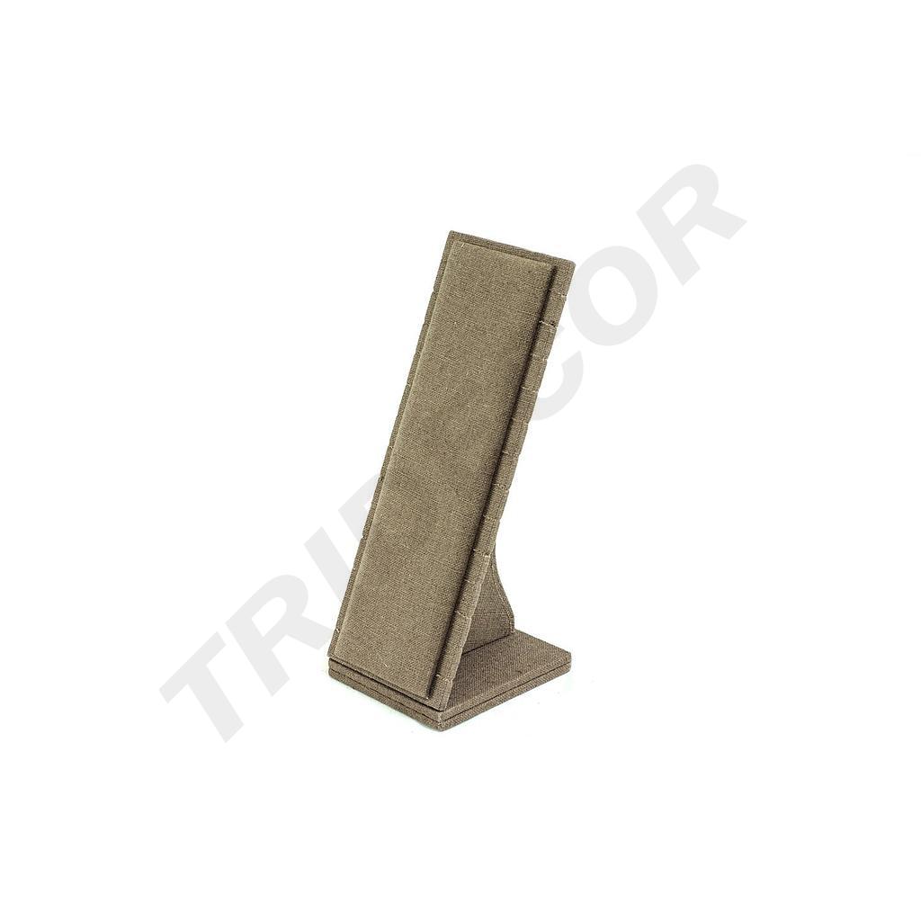 Vertical Display Stand for Brown Linen Bracelets - Elegant Display Solution