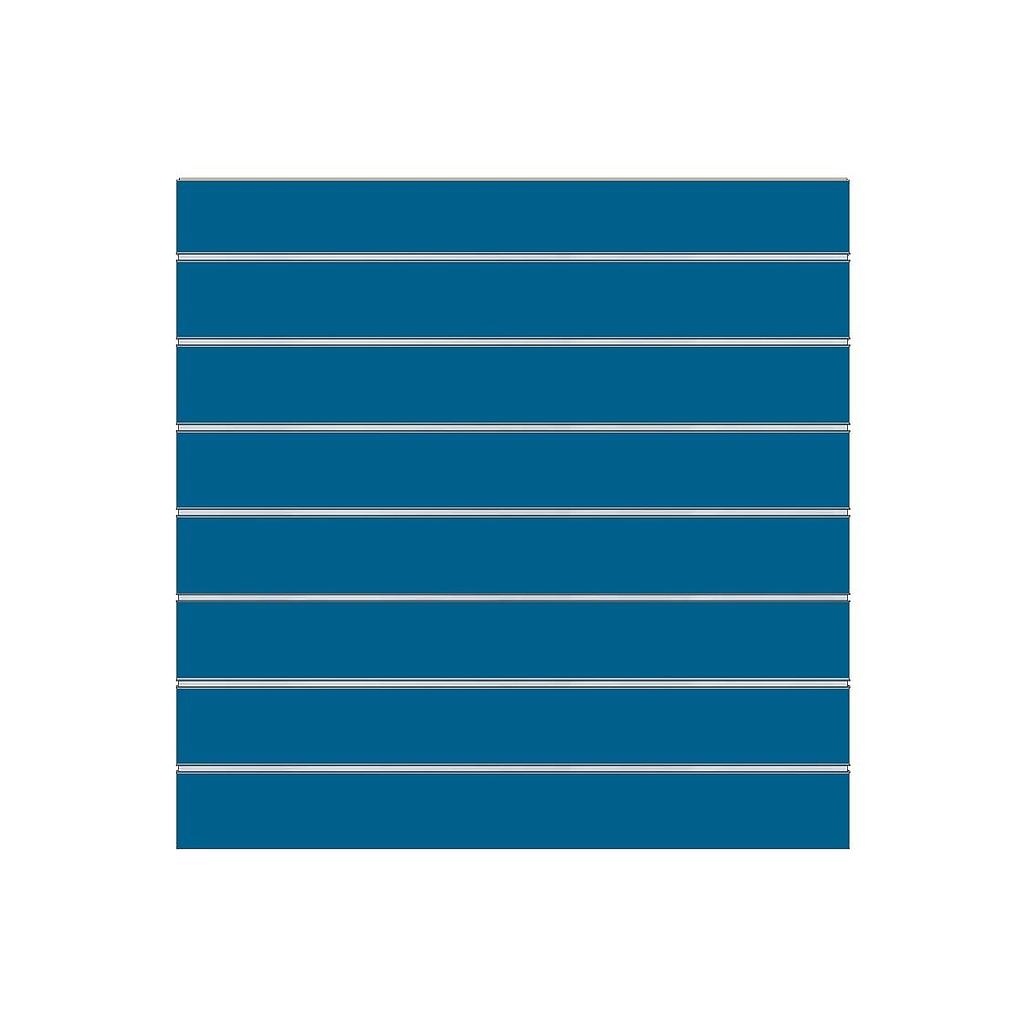Blue Slat Wall Panel 120x100cm | 7 Guides | High-Density MDF